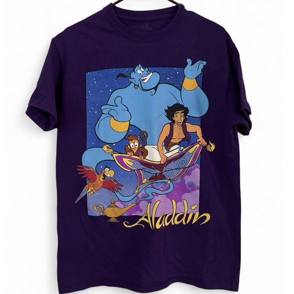 Disney | Tops | Disney Aladdin Purple Tshirt | Poshmark